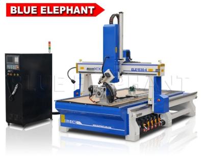 Cina Router di CNC di asse di legno 4 di ELE 1530 che scolpisce macchinario con il motore ed il driver di YASKAWA dal Giappone per la schiuma di ENV, muffa in vendita