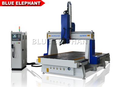 Cina 3d che scolpisce la struttura d'acciaio saldata dispositivo rotatorio della macchina del router di CNC di 4 assi in vendita