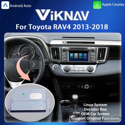 Cina Viknav Linux System Decoder Box Apple Android Wireless Auto CarPlay Per Toyota RAV4 2013-2018 in vendita