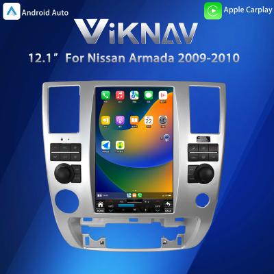 Cina Viknav Android Auto Touch Screen Car Radio 12,1 pollici Per Nissan Armada 2009-2010 GPS Navigation Head Unit Video Player in vendita