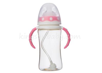 Cina biberon senza piombo 300ML di 300ML PPSU con la maniglia materiale variopinta del commestibile pp in vendita