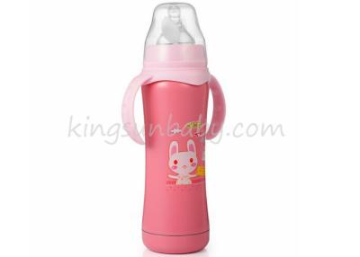 Cina Cada la bottiglia di acqua rossa dell'acciaio inossidabile della resistenza per l'ampia bocca 180ml/240ml dei bambini in vendita