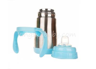 Cina Le bottiglie infantili dell'acciaio inossidabile del commestibile largamente dicono con il rosa/blu/il verde della base 180ml in vendita