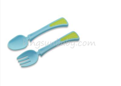 Cina Non i cucchiai di plastica del bambino di deformazione, forcella del bambino hanno messo per l'alimentazione l'OEM/ODM sicuri in vendita