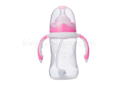 Cina I biberon di plastica del bambino impressi arachide con i doppi colori trattano 240ml in vendita