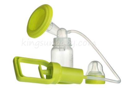 Cina Pompa del latte materno del silicone con colore del blu di forma della siringa del tubo della metropolitana del biberon in vendita