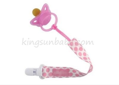 Cina Tettarelle uniche divertenti del bambino con il supporto fittizio Bebe Teether della cinghia del supporto della catena di clip del nastro in vendita