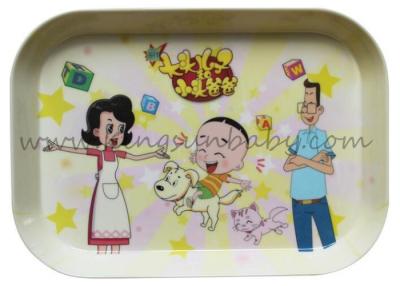 Cina Piastrina d'alimentazione Eco non tossico dell'alimento della ciotola del bambino della melammina di stampa del fumetto amichevole in vendita