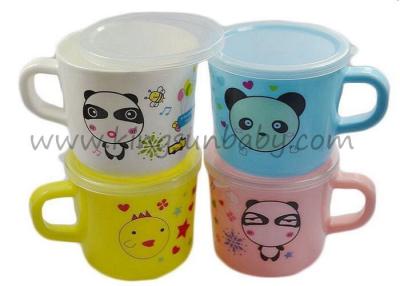 Cina Tazza di formazione per il latte della bevanda con la maniglia, tazza di formazione del bambino sicuro dell'acqua del bambino dei pp con il coperchio in vendita