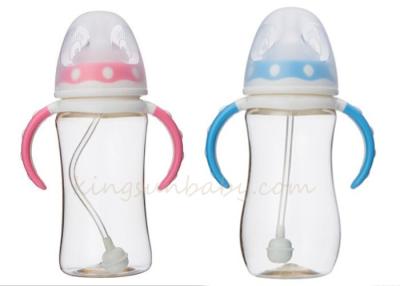 Cina Ampio biberon del collo PPSU della doppia mano di colore, LSR Soother e paglia in vendita