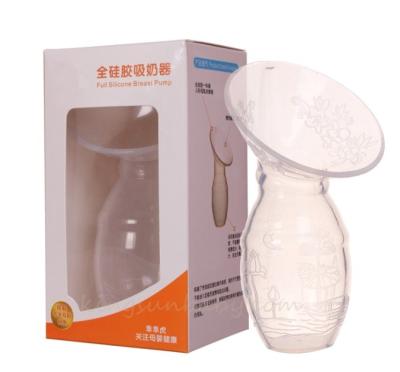 Cina Collettore del latte materno del commestibile, tettarella manuale di aspirazione delle tiralatte del silicone puro di 100% in vendita
