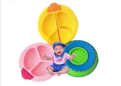 Cina Bambino del commestibile pp che alimenta il piatto della cena del piatto di Warmming con la base di aspirazione in vendita