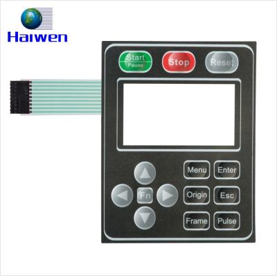 China Customized graphics overlay Membrane switch keyboard for sale