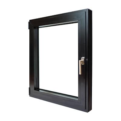 Cina KDSBuilding Moderno Design Cornice di colore nero vetro insonorizzante alluminio girare e inclinazione finestra Set in vendita