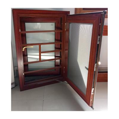 Cina KDSCostruzione a prova di proiettile vetro tripla porta di vetro e finestre di alluminio commerciale finestra con colore legno in vendita