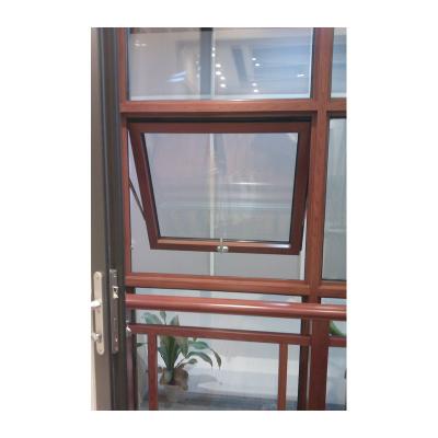 China Cor de madeira personalizada Combinado Impacto de furacão Dobro vidro Algodão de alumínio para a janela da casa à venda