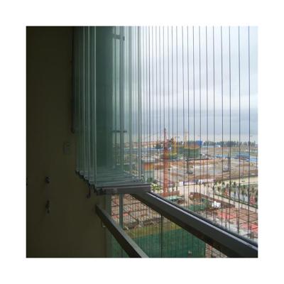 China Ótima Qualidade Alta Segurança Enorme Vidro de Alumínio Sem Quadro Bi Dobrar Janela Dobrável Para Balcão à venda