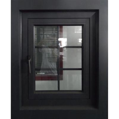 China KDSConstrução Profissional Design Estilo Francês Com Redes Diferentes Quadro Preto Alumínio Janela Para Casas à venda