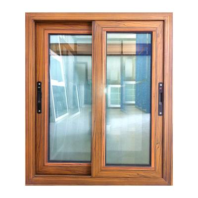 Cina Buona qualità KDSBuilding certificato Nfrc alluminio americano isolamento acustico finestra scorrevole con colore di legno in vendita