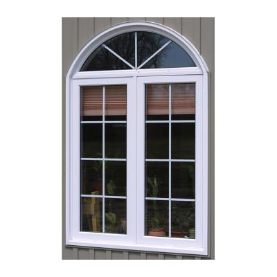 中国 KDSビルディング プラスチック ホワイト UPVC ダブルガラス 窓 フランス スタイル カーメン 窓 販売のため