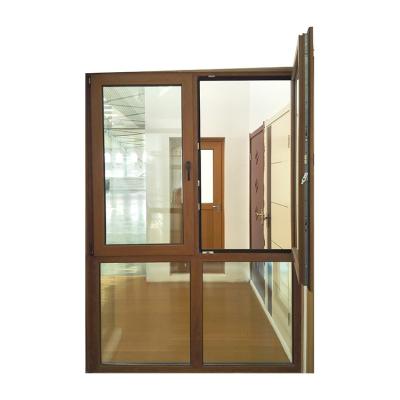 China KDSConstrucción de alta calidad de la fábrica vender directamente nuevo diseño de PVC de color de ventanas de revestimiento ventana con parrilla en venta