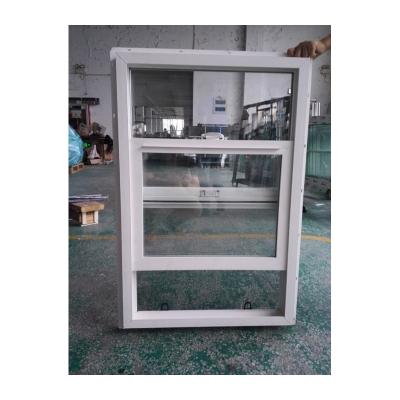 China KDSBuilding Upvc America Ventanas colgadas dobles con aislamiento acústico Ventana de parrilla para casas de vidrio aislado en venta
