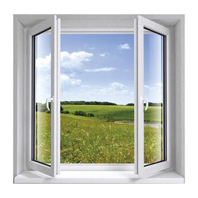 China Ventana de PVC de doble esmaltado transparente de alta calidad para soldar ventanas de PVC con marco de vinilo blanco en venta