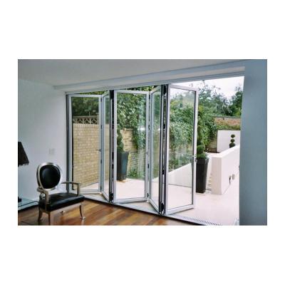 Cina KDSbuilding Moderno Design Aluminio Tripla Vetro Plissato Maglia Pieghevole Screen Porta Interni in vendita