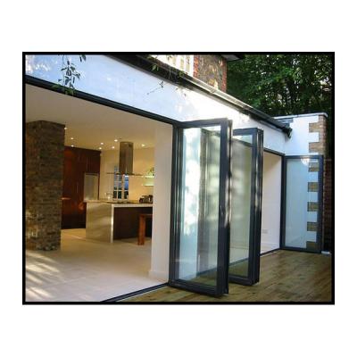 Cina KDSCostruzione di alluminio porte pieghevoli interni vetro Bifold Slim per case Finestre e porte in vendita
