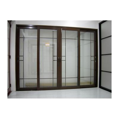 Cina KDSbuilding Porta scorrevole in alluminio a doppio vetro ingresso principale porta scorrevole con maniglia per bagno in vendita