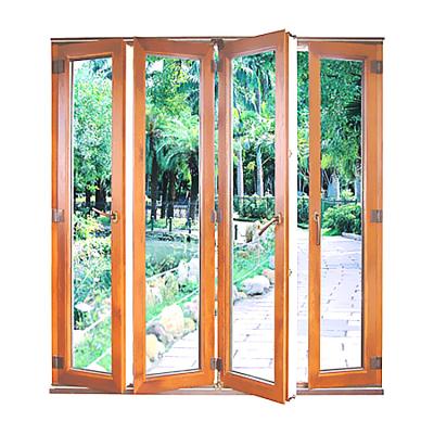 China KDSBuilding Double Low E Glaze Exterior Accordion Aluminium Outdoor Folding Door Glas Bifold Te koop