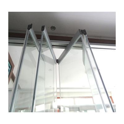 China KDSBuilding Aluminium douche deuren zonder frame schuifbare vouwglas deuren met gehard glas Te koop