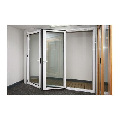China KDSbuilding Populair Design Beveiliging Dubbelgehard Glas Aluminium Acryl vouwdeuren Te koop Te koop