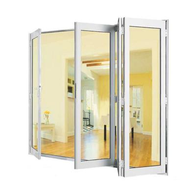 China Bifold Double Glaze Horizontale Aluminium Patio Automatische Klapptüren, Bi Klapptür für Patio-Nutzung zu verkaufen