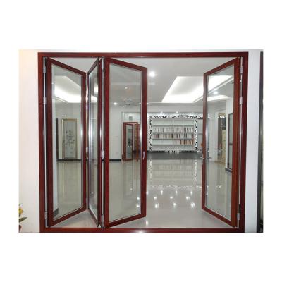 China Schalldichtes Schutzglas Aluminium Türen für Häuser Nigeria zu verkaufen