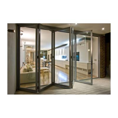 China KDS Gebäude Thermal Break Hurrikanproof Aluminium Schub- und Zieh Tür Französisch Klappschiebe zu verkaufen