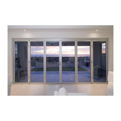 China Exterior Impacto de huracán Casement Francés Plegable/ Bkx Puerta corredera automática de aluminio para el salón en venta