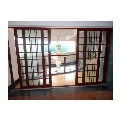 China Diseño de la parrilla del balcón de aluminio estándar australiano vista grande mejor calidad de alto rendimiento puerta automática ventana corredera en venta
