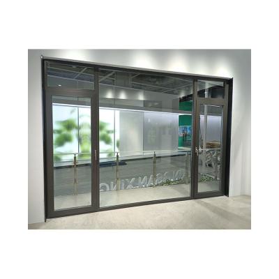 China Puerta de cristal de aluminio de vidrio moderno y inquebrantable Interior de la casa para la puerta de entrada Luxuriante en venta