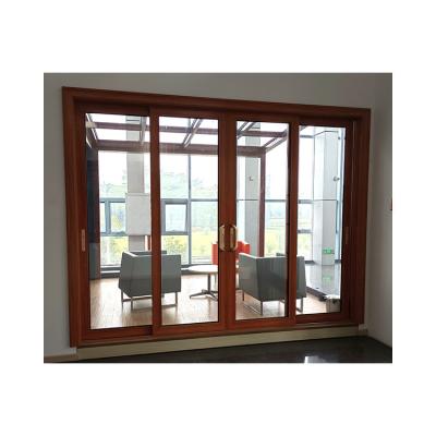 China Middenhandgreep Residentiële stapel Aluminium schuifdeur met druk slot Balkon Schuifdeur Glas Te koop