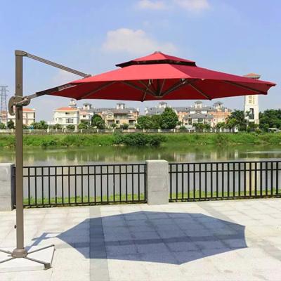 Outdoor Aluminum Parasol Garden Patio Hanging Umbrella Beach Umbrella with 135cm
