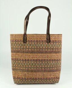 Chine Le sac à main en gros et de haute qualité du liège 34.5x31cm de style avec la poignée de PVC d'Eco, couleur adaptée aux besoins du client est disponible à vendre