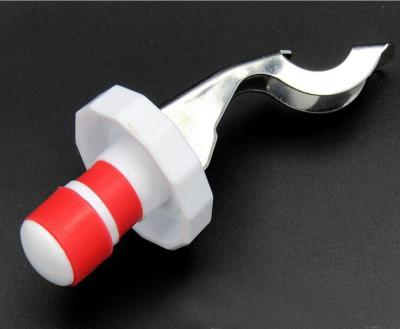 Acier inoxydable de nouveau style et couvercle de prise de plastique pour la bouteille de vin