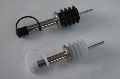 Acier inoxydable promotionnel Pourer pour la bouteille d'huile d'olive avec le chapeau blanc ou noir en plastique