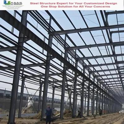 China Prefabricated Steel Structure Warehouse with Galvanized Frame for sale