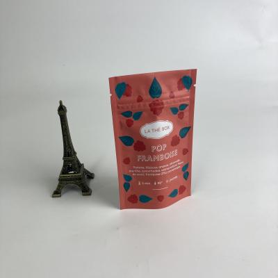 Cina Supporto stampato su ordinazione di piccola dimensione di Matt Finish Ziplock Mylar Bags sulle borse della chiusura lampo per tè con il di alluminio in vendita