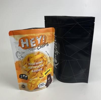 Cina Commestibile stampato su ordinazione Matt Finish Resealable Bags Stand sulle borse della chiusura lampo con il di alluminio per i chip del mango in vendita