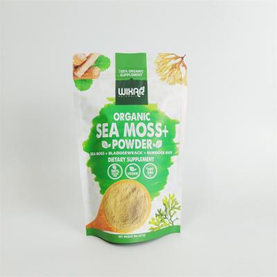 Cina Il nuovo supporto all'ingrosso di Mylar del commestibile della fabbrica sulla borsa di polvere 227g sta sul mare Moss Powder Packaging Pouch della borsa di polvere della chiusura lampo in vendita