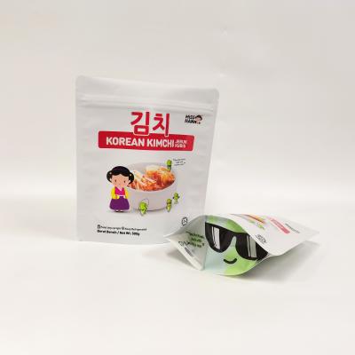 Cina L'abitudine di alta qualità che stampa la borsa d'imballaggio mylar di kimchi del di alluminio sta sul sacchetto della chiusura lampo con la tacca dello strappo in vendita