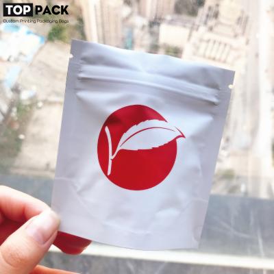 China De witte tribune van de het voedsel doypack verpakkende zak van de steen plastic thee mylar op theezakjes met ritssluiting Te koop